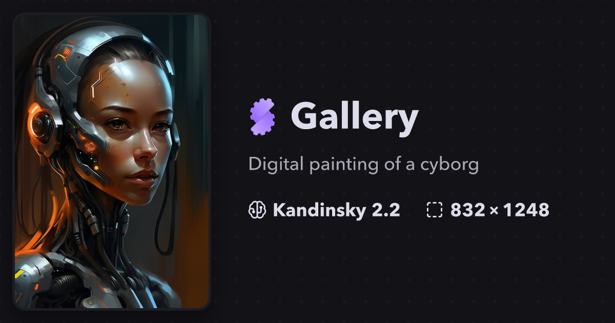 "Digital painting of a cyborg" | Gallery | Stablecog