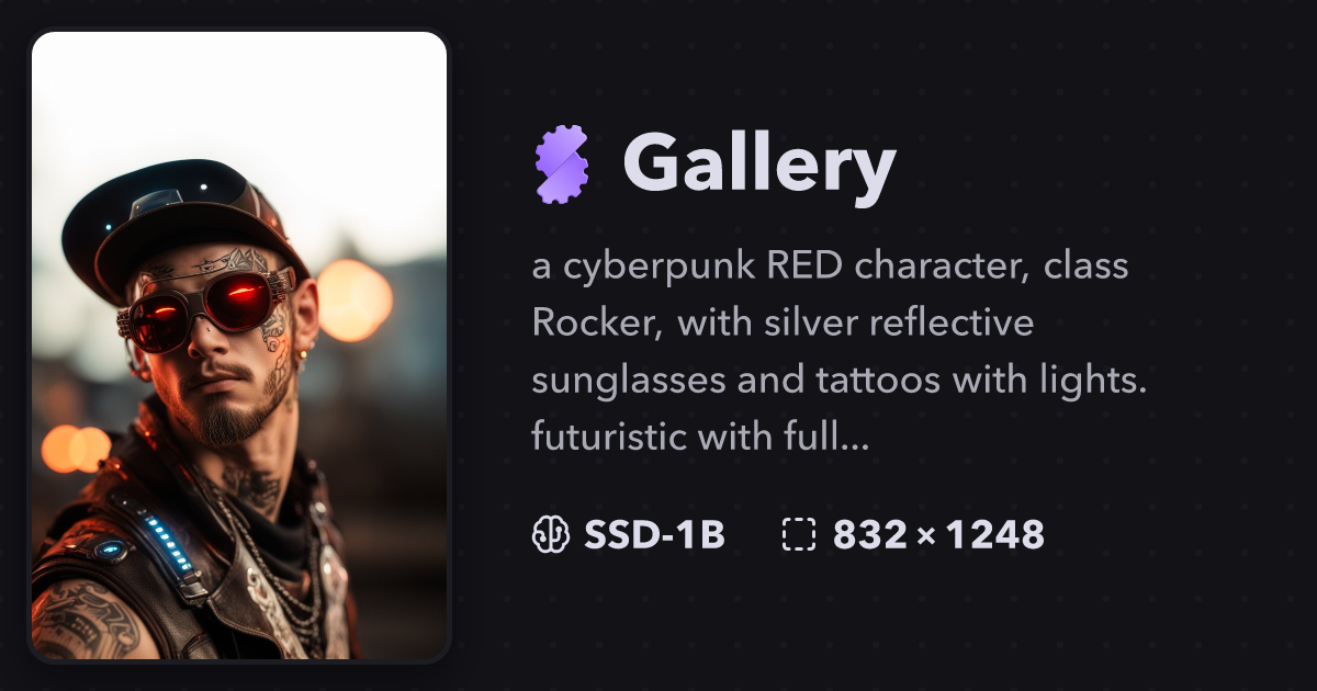 "a cyberpunk RED character, class Rock..." | Gallery | Stablecog