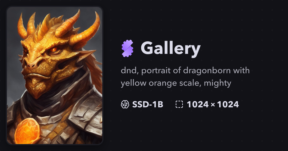 "dnd, portrait of dragonborn with yellow ..." | Gallery | Stablecog