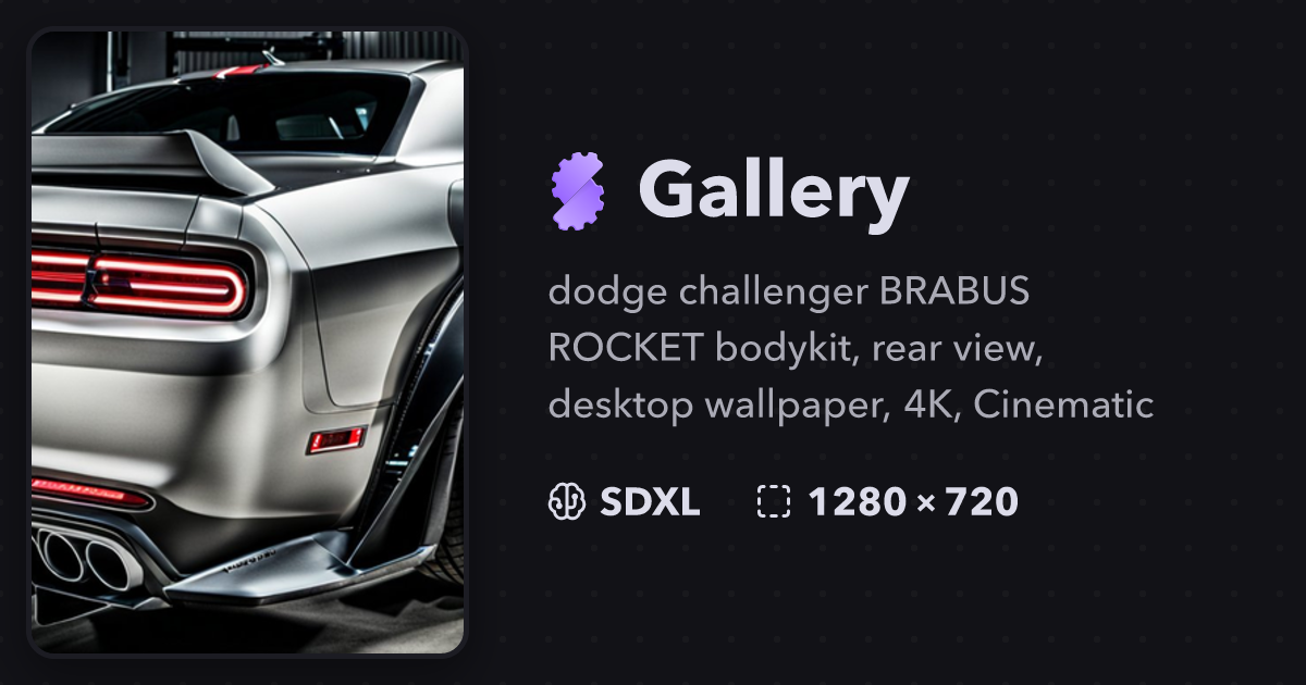"dodge challenger BRABUS ROCKET bodyki..." | Gallery | Stablecog