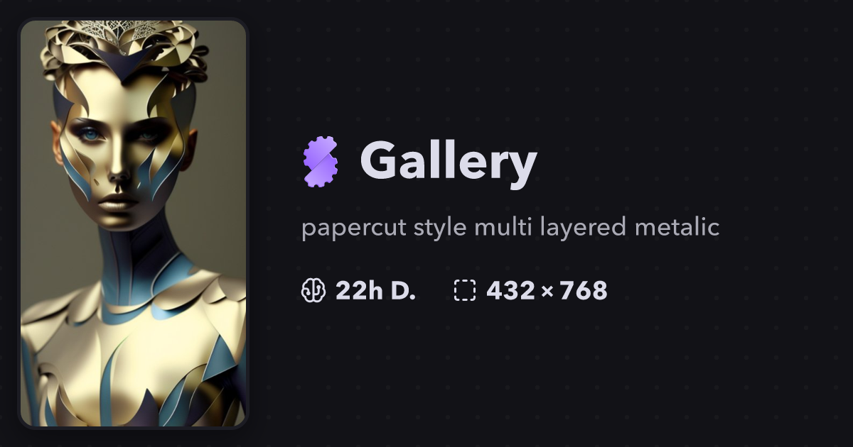 "papercut style multi layered metalic" | Gallery | Stablecog
