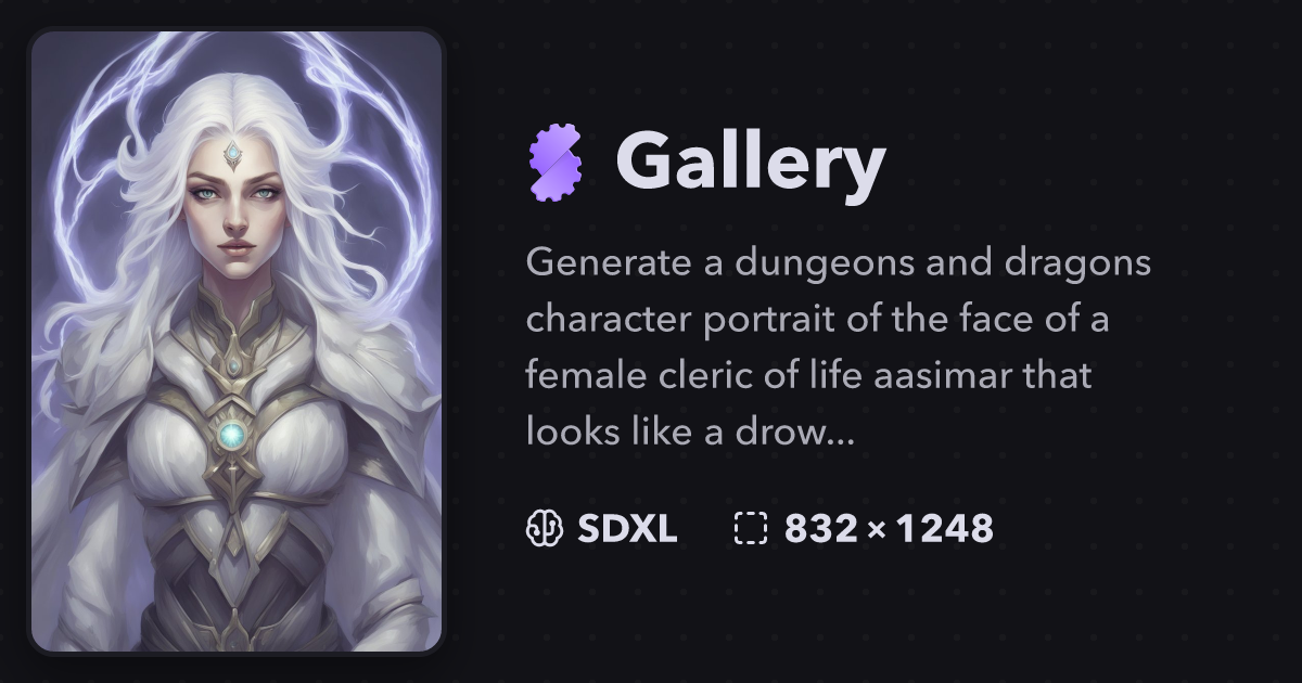 "Generate a dungeons and dragons chara..." | Gallery | Stablecog