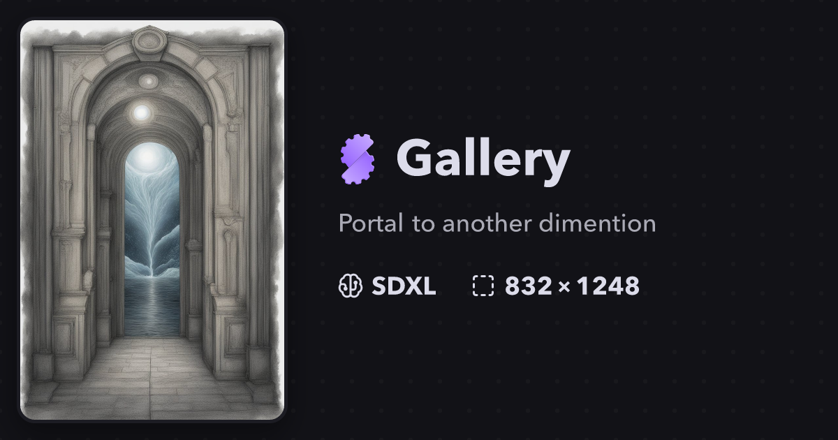 "Portal to another dimention" | Gallery | Stablecog