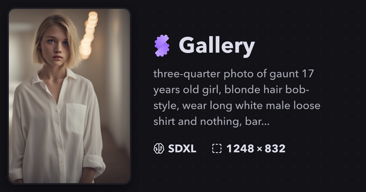 "three-quarter photo of gaunt 17 years..." | Gallery | Stablecog