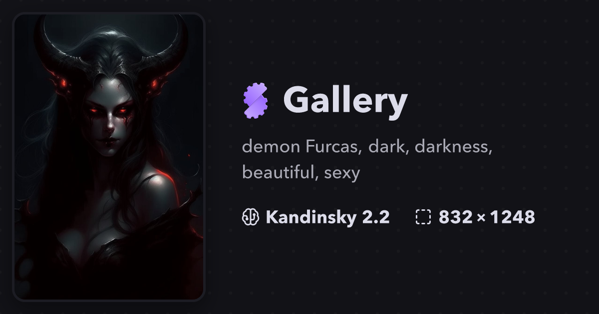 "demon Furcas, dark, darkness, beautif..." | Gallery | Stablecog