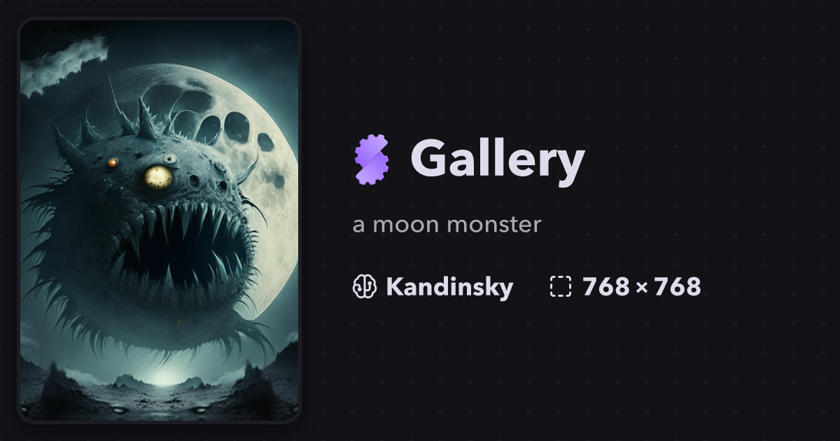 "a moon monster" | Gallery | Stablecog