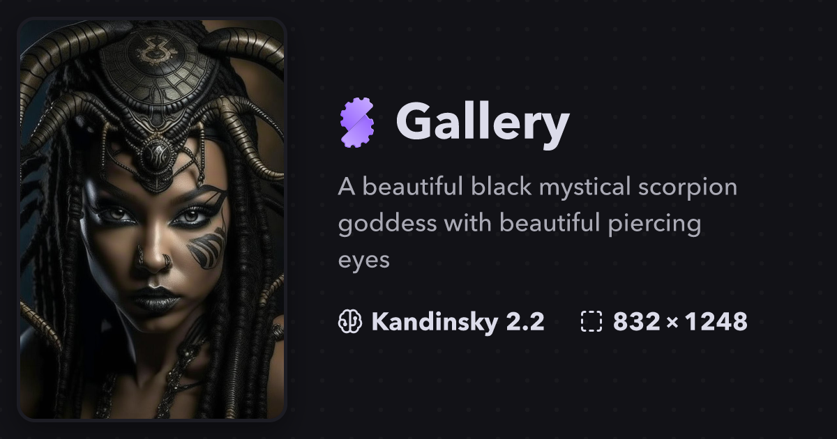 "A beautiful black mystical scorpion g..." | Gallery | Stablecog