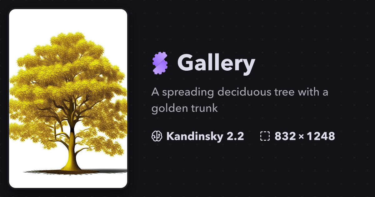 "A spreading deciduous tree with a gol..." | Gallery | Stablecog