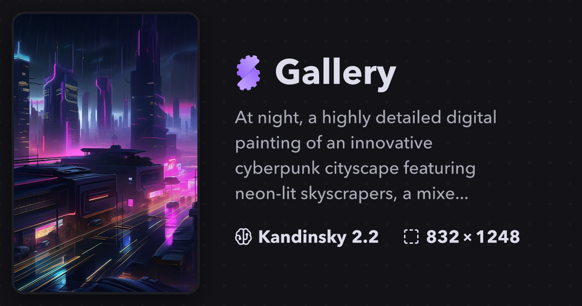 "At night, a highly detailed digital pain..." | Gallery | Stablecog