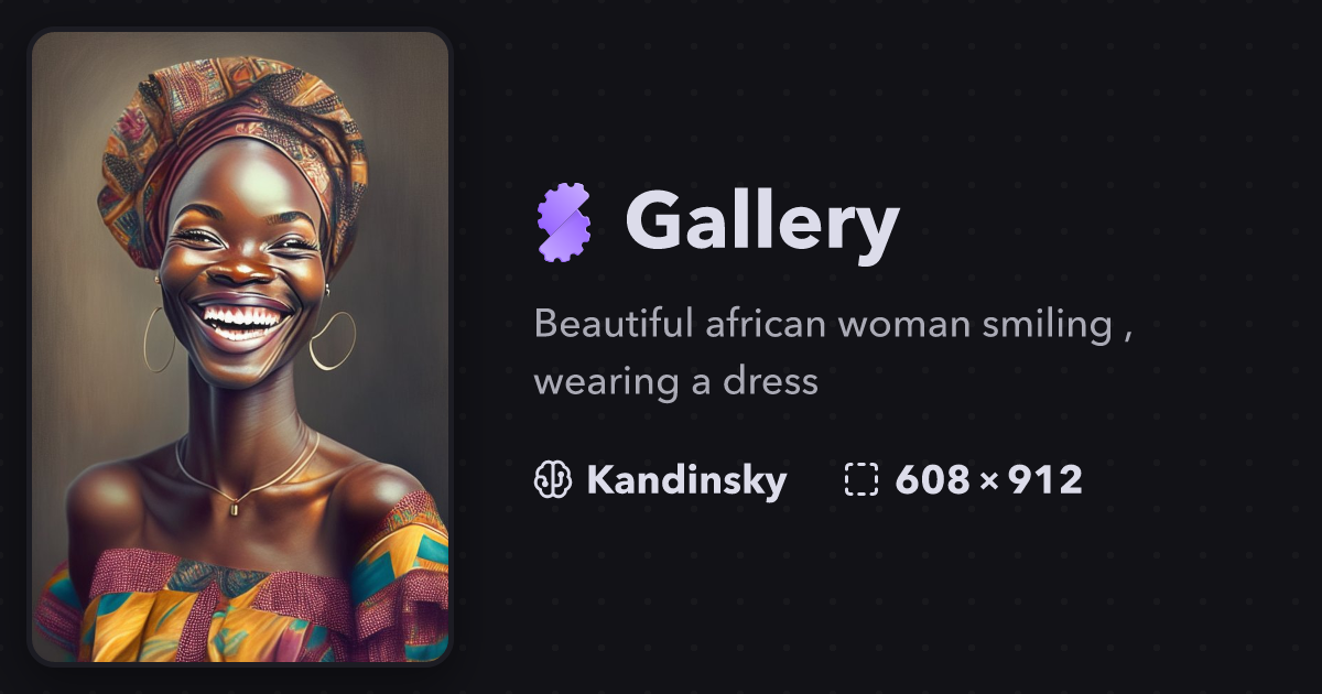 "Beautiful african woman smiling , wea..." | Gallery | Stablecog