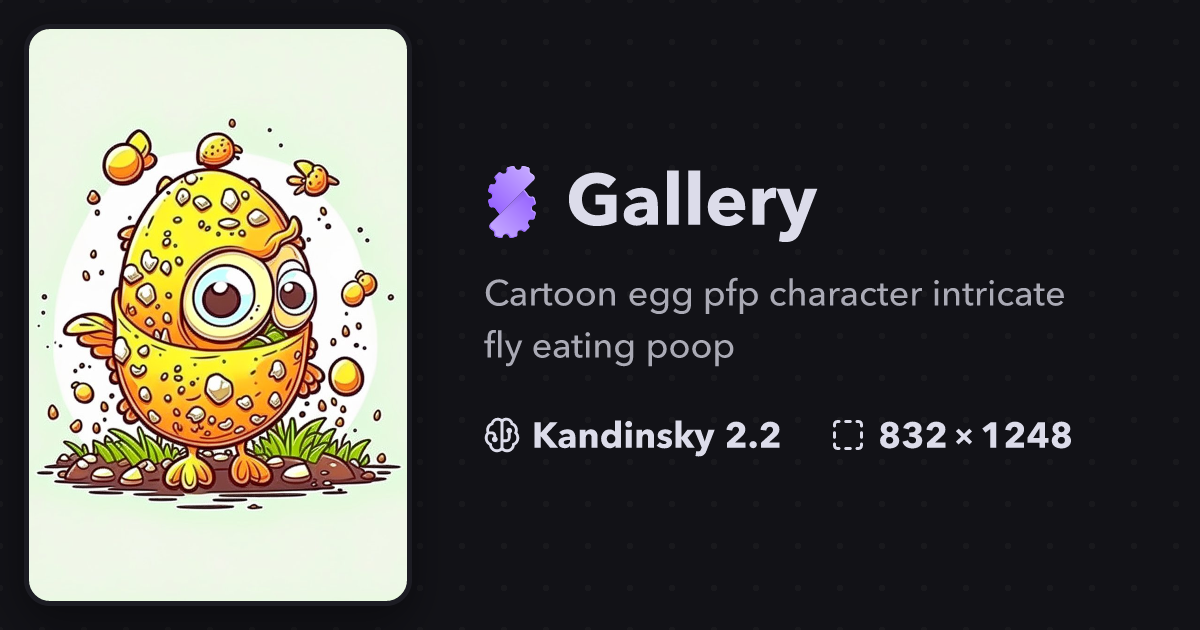 "Cartoon egg pfp character intricate f..." | Gallery | Stablecog