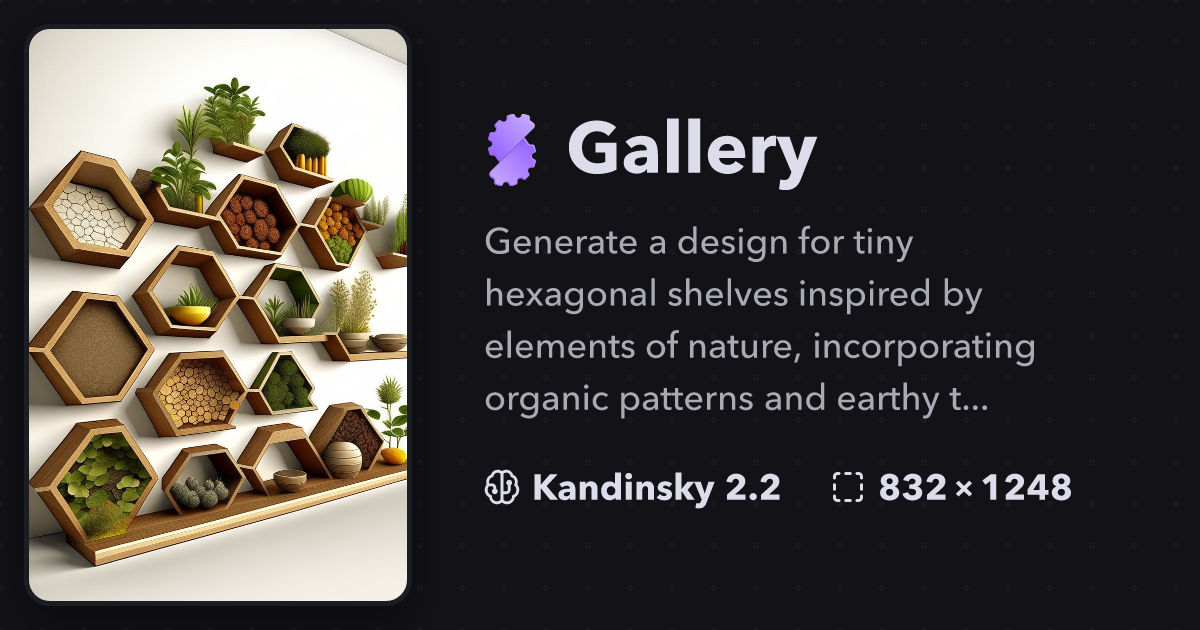 "Generate a design for tiny hexagonal ..." | Gallery | Stablecog