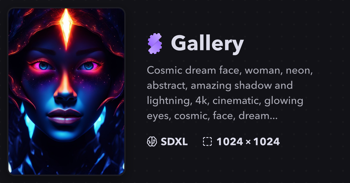 Cosmic dream face, woman, neon, abstract, amazing ... | Gallery