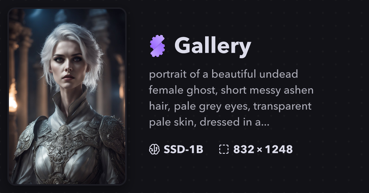 "portrait of a beautiful undead female..." | Gallery | Stablecog