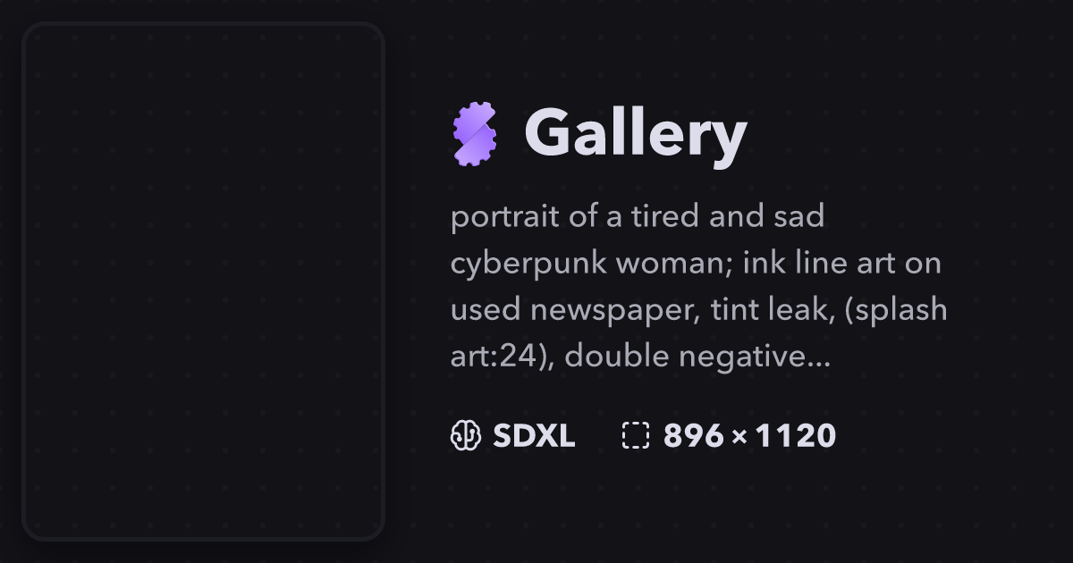 "portrait of a tired and sad cyberpunk..." | Gallery | Stablecog