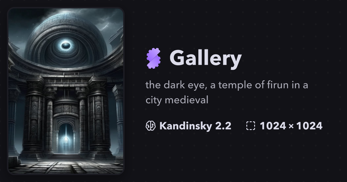 "the dark eye, a temple of firun in a ..." | Gallery | Stablecog