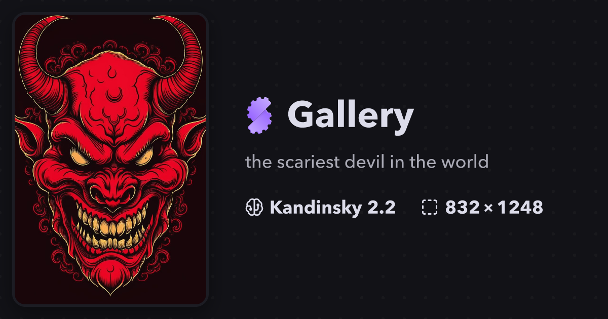 "the scariest devil in the world" | Gallery | Stablecog