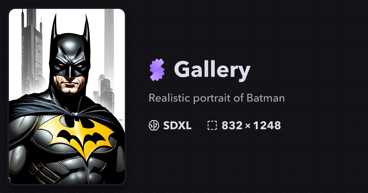 "Realistic portrait of Batman" | Gallery | Stablecog