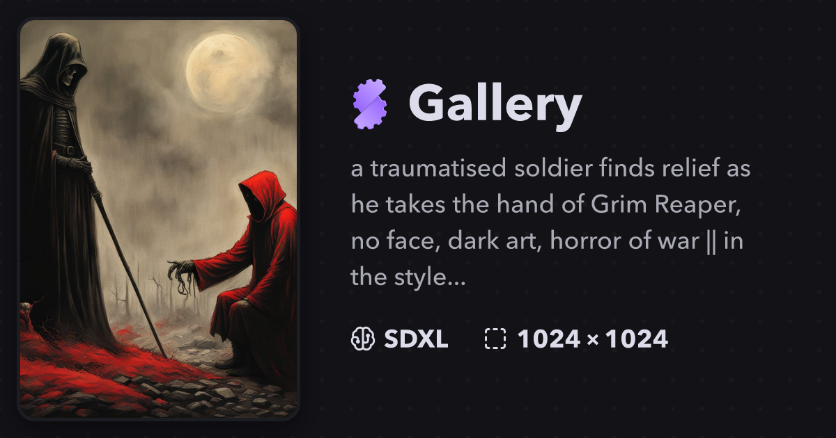 "a traumatised soldier finds relief as..." | Gallery | Stablecog