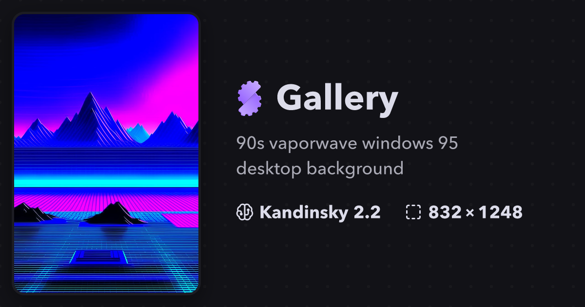 "90s vaporwave windows 95 desktop backgro..." | Gallery | Stablecog