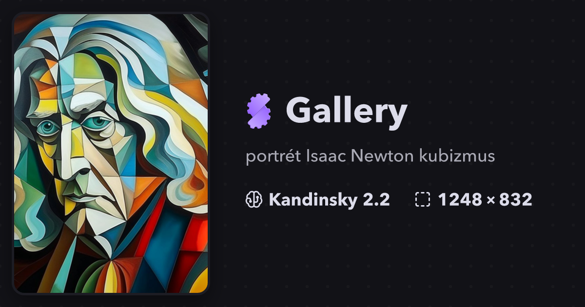 "portrét Isaac Newton kubizmus" | Gallery | Stablecog