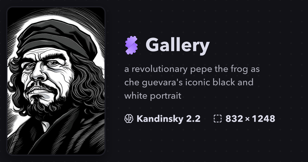 "a revolutionary pepe the frog as che ..." | Gallery | Stablecog