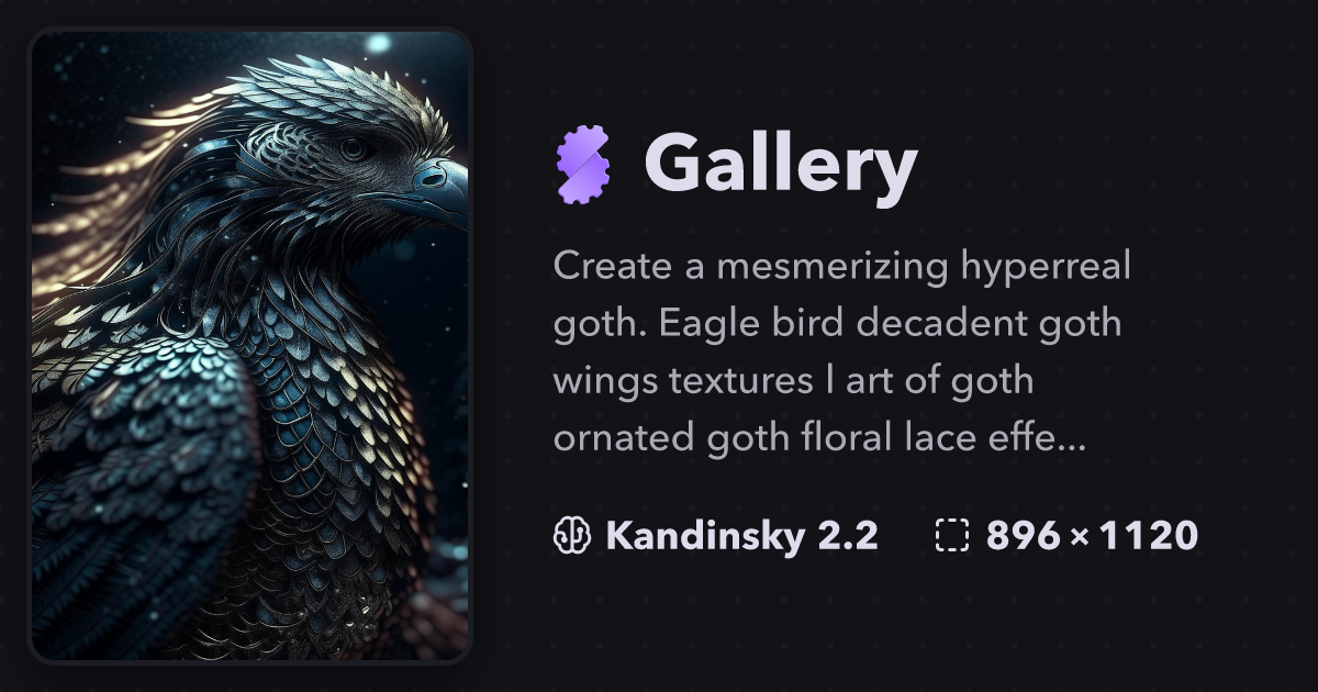 "Create a mesmerizing hyperreal goth. ..." | Gallery | Stablecog