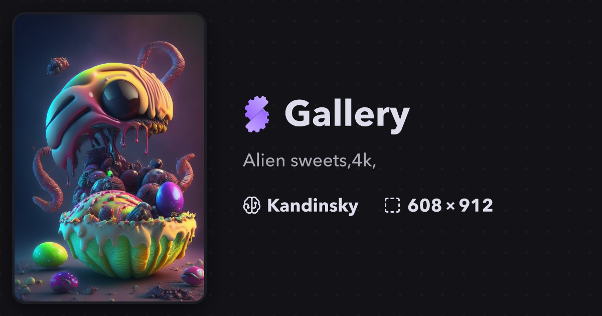 "Alien sweets,4k," | Gallery | Stablecog