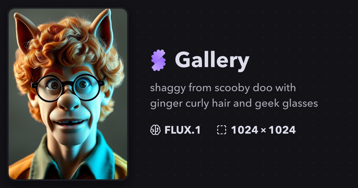 "shaggy from scooby doo with ginger cu..." | Gallery | Stablecog
