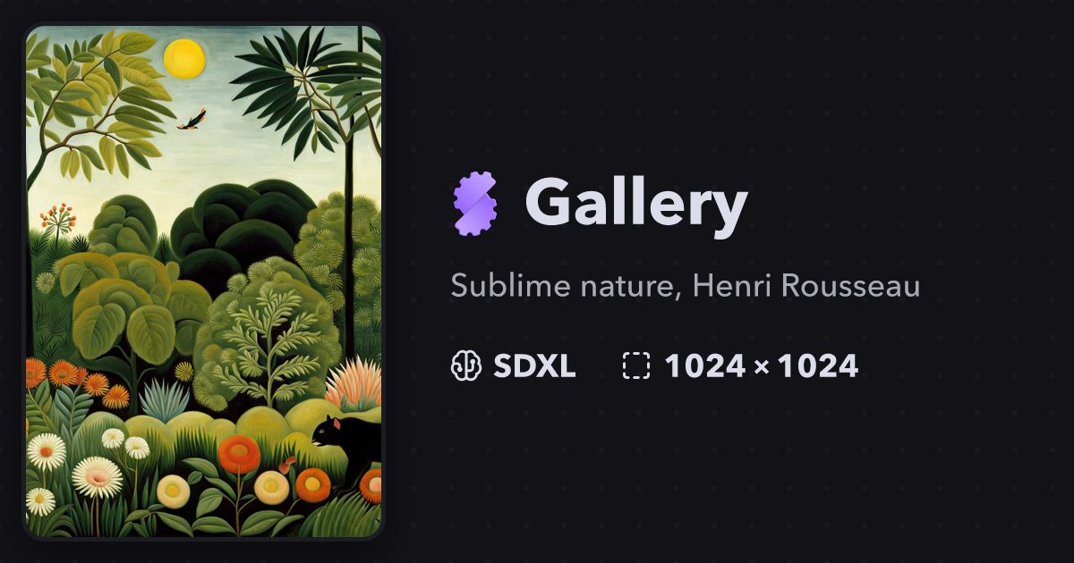 "Sublime nature, Henri Rousseau" | Gallery | Stablecog