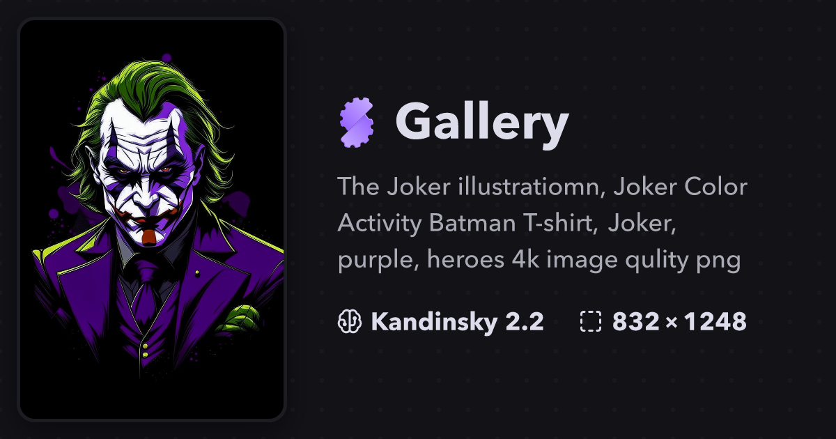 "The Joker illustratiomn, Joker Color ..." | Gallery | Stablecog