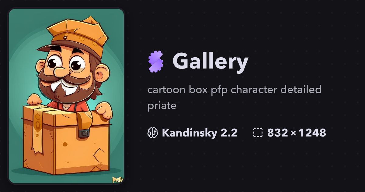 "cartoon box pfp character detailed pr..." | Gallery | Stablecog