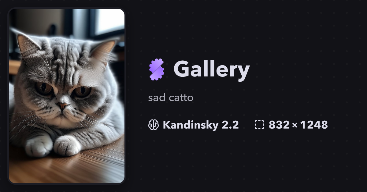 "sad catto" | Gallery | Stablecog