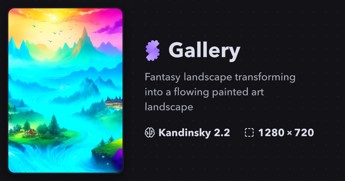 "Fantasy landscape transforming into a..." | Gallery | Stablecog