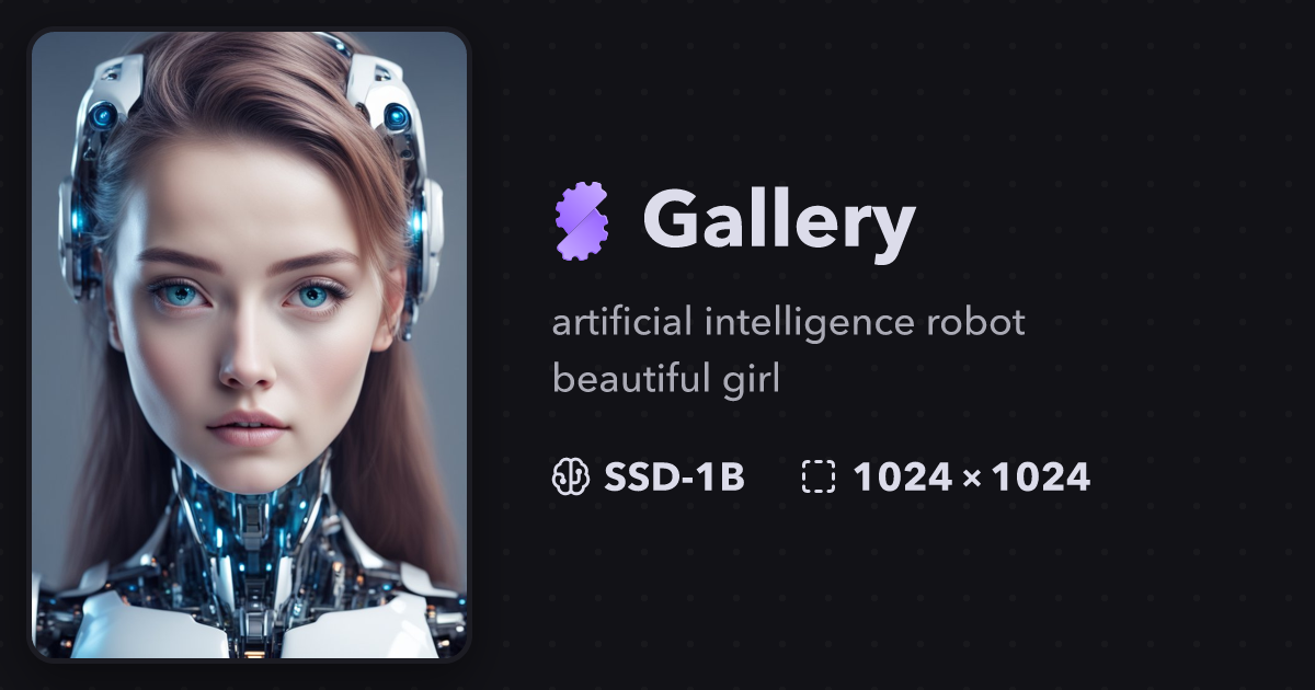 "artificial intelligence robot beautif..." | Gallery | Stablecog