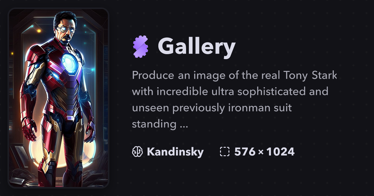 "Produce an image of the real Tony Sta..." | Gallery | Stablecog