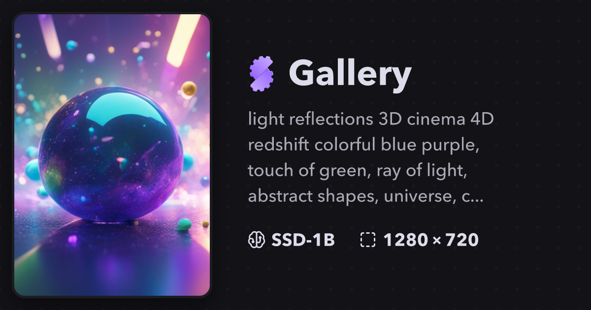 "light reflections 3D cinema 4D redshift ..." | Gallery | Stablecog