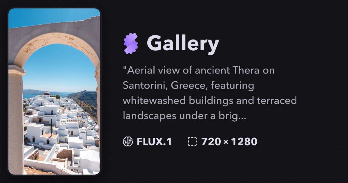 ""Aerial view of ancient Thera on Sant..." | Gallery | Stablecog