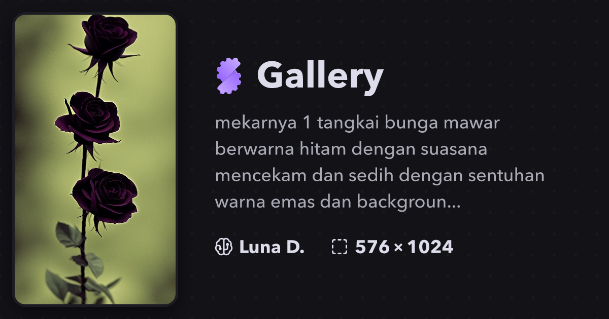 "mekarnya 1 tangkai bunga mawar berwar..." | Gallery | Stablecog