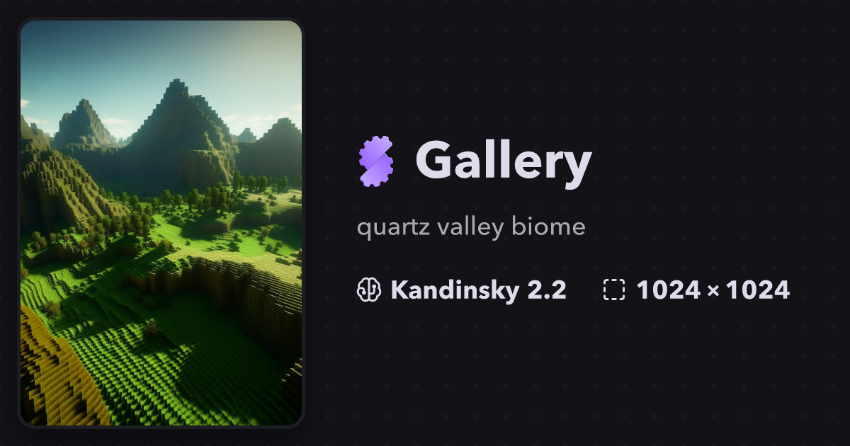 "quartz valley biome" | Gallery | Stablecog