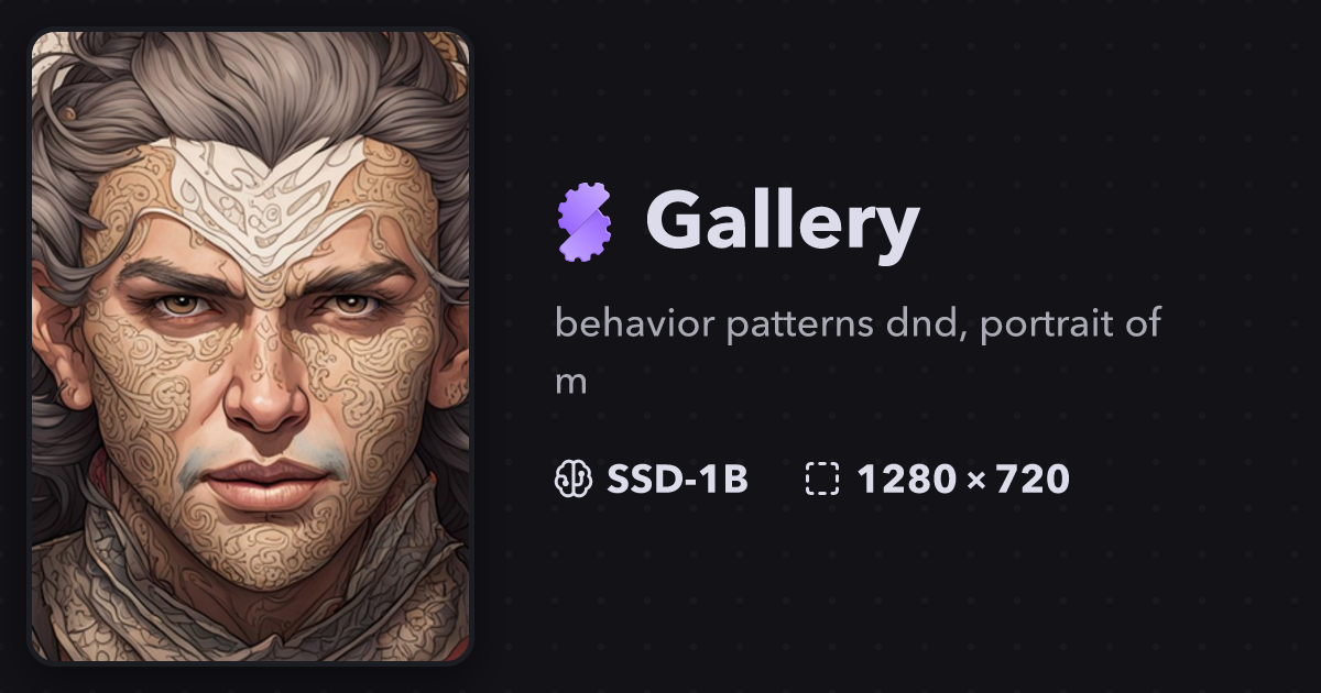 "behavior patterns dnd, portrait of m" | Gallery | Stablecog