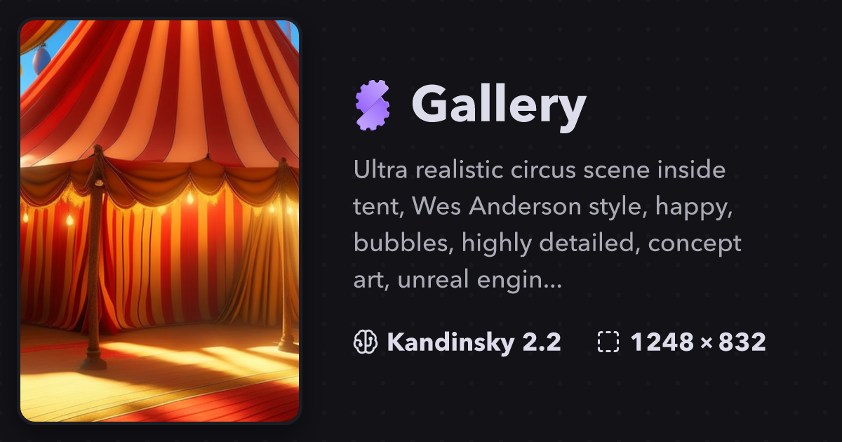 "Ultra realistic circus scene inside t..." | Gallery | Stablecog