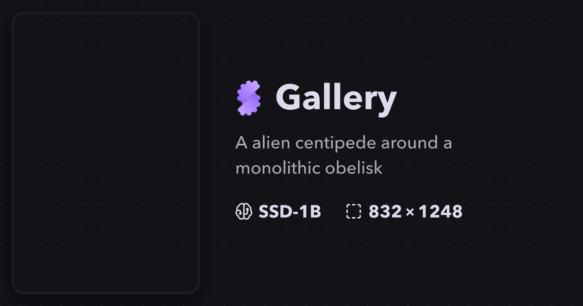 "A alien centipede around a monolithic..." | Gallery | Stablecog