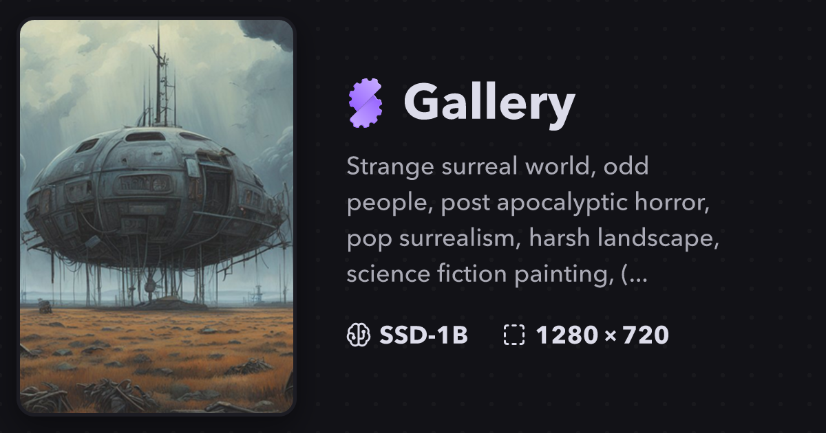 "Strange surreal world, odd people, po..." | Gallery | Stablecog