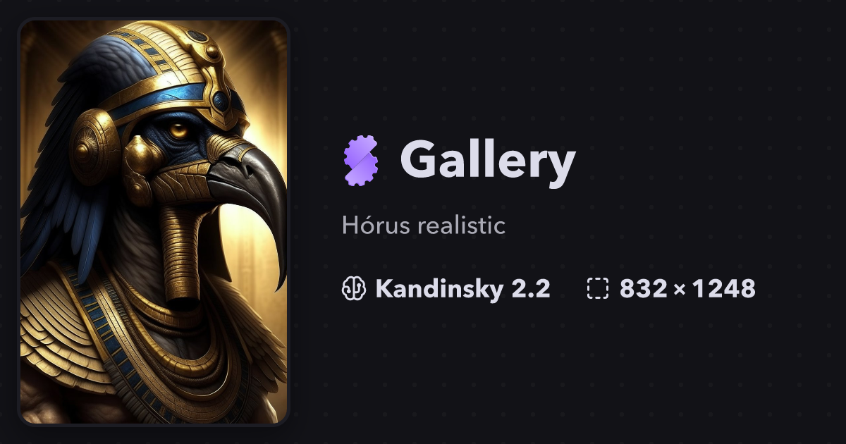"Hórus realistic" | Gallery | Stablecog