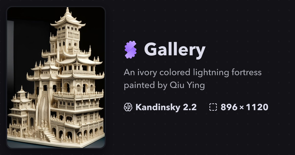 "An ivory colored lightning fortress p..." | Gallery | Stablecog