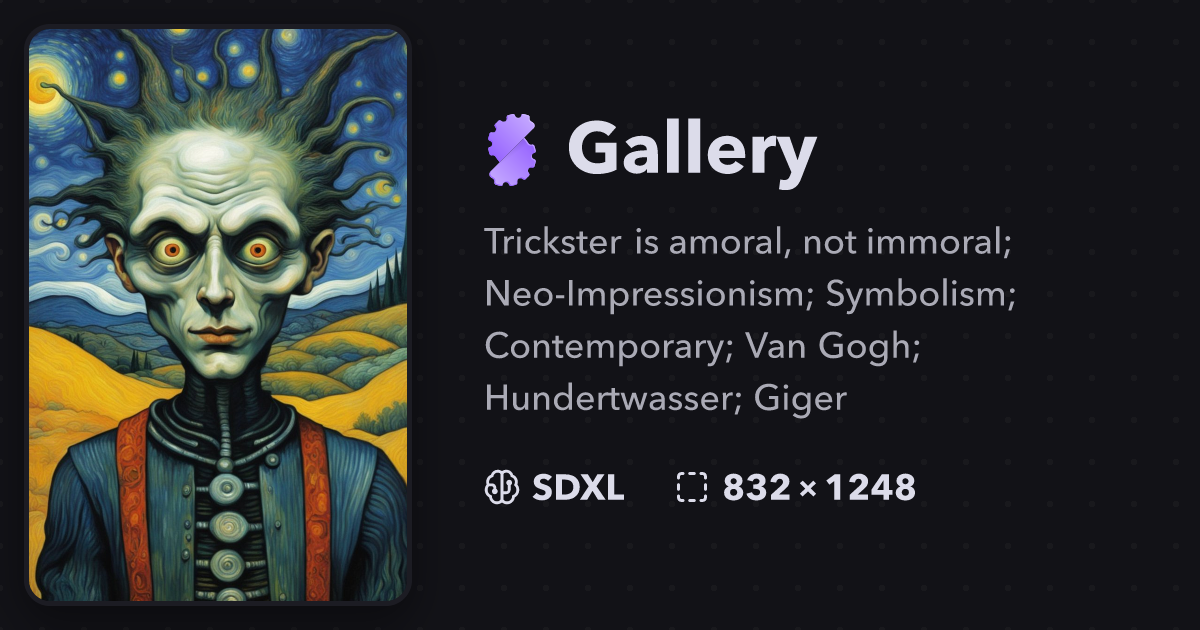 "Trickster is amoral, not immoral; Neo..." | Gallery | Stablecog