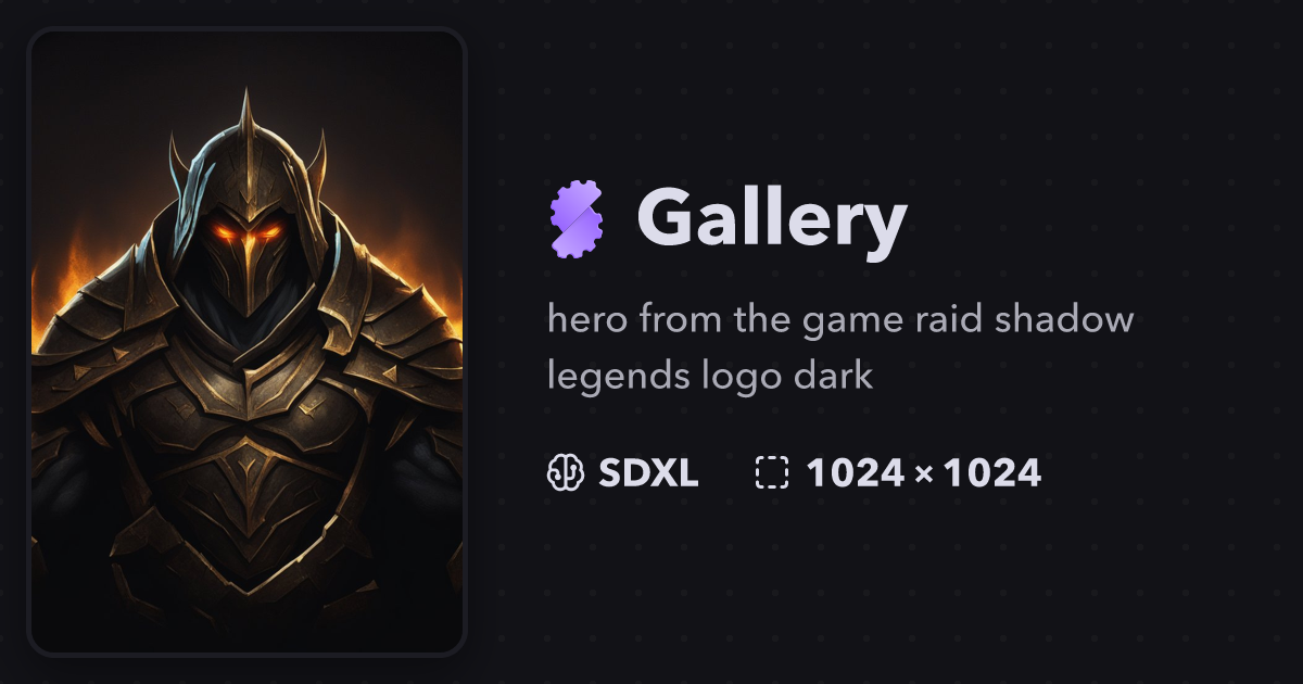 Hero from the game raid shadow legends logo dark | Gallery