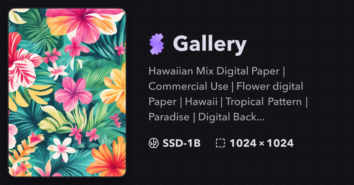 "Hawaiian Mix Digital Paper | Commerci..." | Gallery | Stablecog