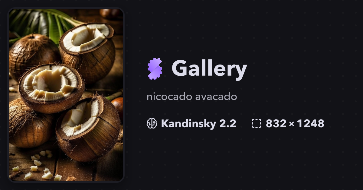 "nicocado avacado" | Gallery | Stablecog